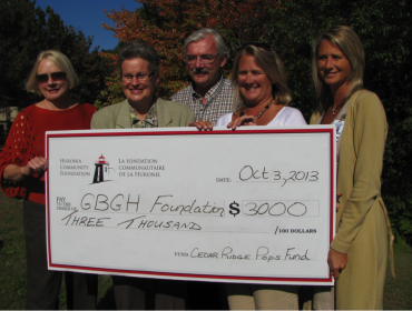 Grant Cheque Presentations | Huronia Community Foundation